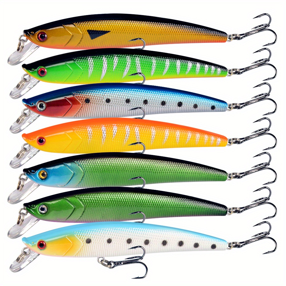 minnow fishing lures bionic hard bait plastic wobbler pesca - Temu New Zealand