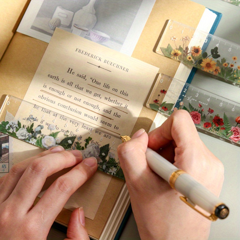 Plant Clear Ruler - Acrylic Ruler School Ruler Centimeters - Temu