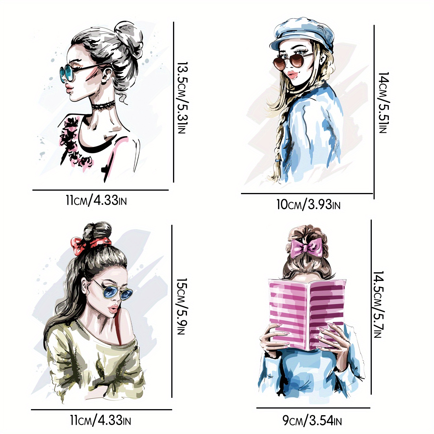 Young Girl Iron Stickers Patch Heat Transfer Sublimation - Temu Australia