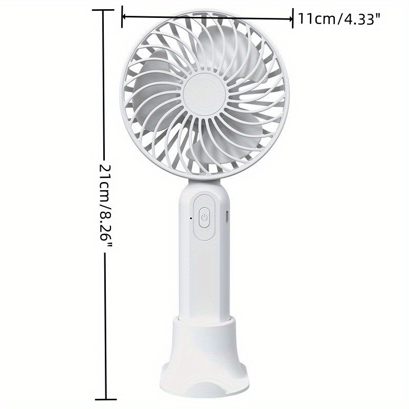 1pc Handheld Mute Usb Charging Small Fan Portable Electric Fan For Home ...