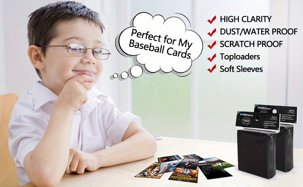 Matte Black Card Sleeves Trading Cards Deck Protectors - Temu