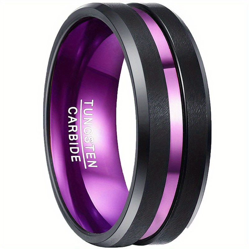 Men Women Steel Carbide Ring Green Purple - Temu Canada