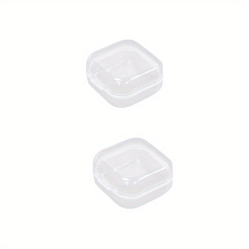 2pc Plastic Simple Transparent Portable Mini Jewelry Accessories ...