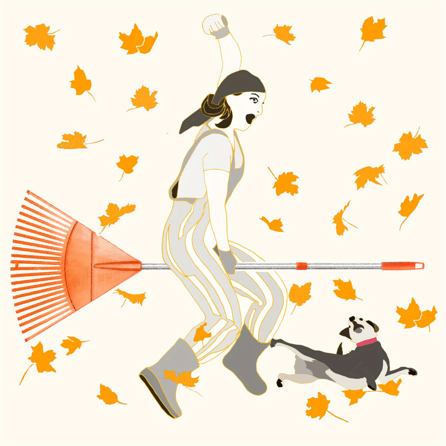 Garden Rake Assembled Leaf Rake Telescopic Handle Leaf Rake - Temu ...