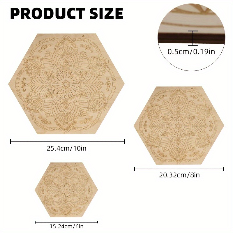 Hexagon Wooden Pendulum Board Dowsing Board Pendulum Answer - Temu