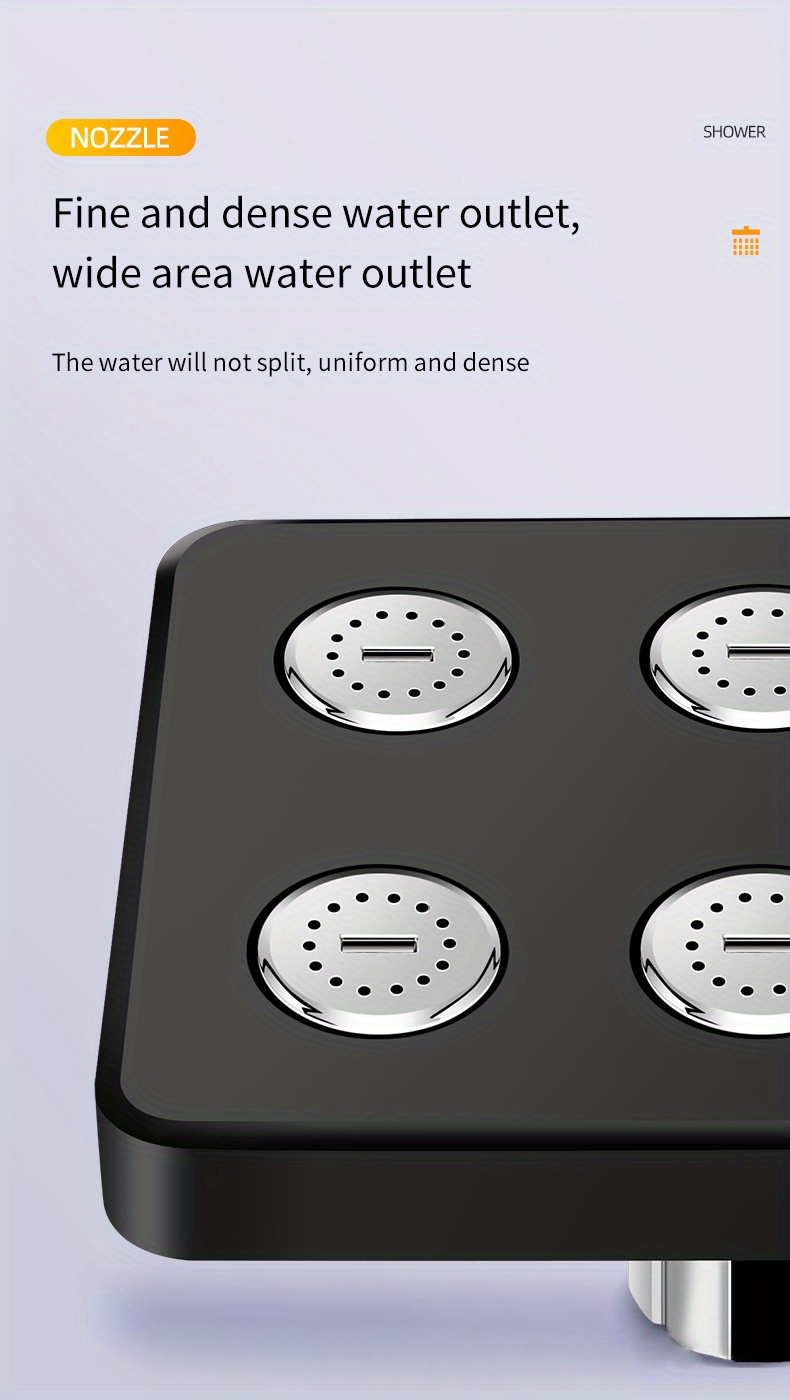 Upgrade Bathroom Supercharged Wall mounted Shower Head! - Temu Denmark