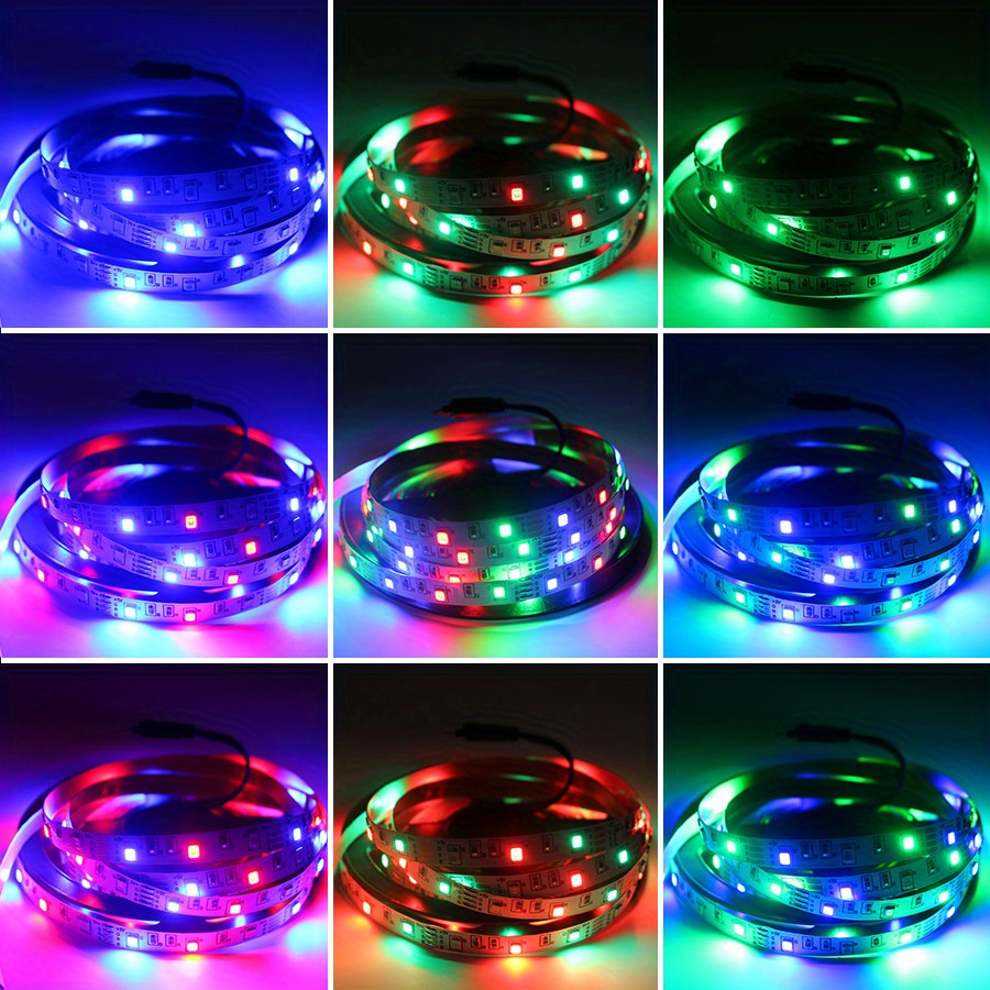 Smart Led Strip Lights Luces Led Cambio Color Rgb Control - Temu Mexico