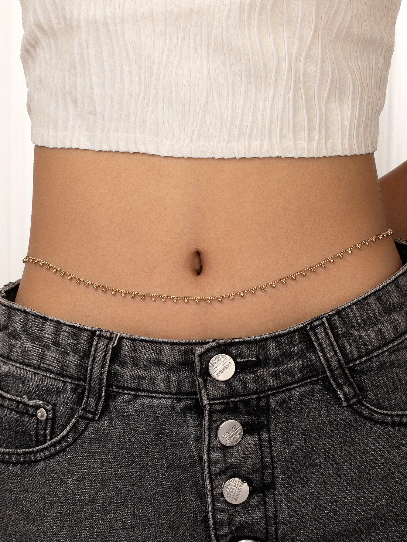 simple metal waist chain jewelry bikini chain - Temu New Zealand