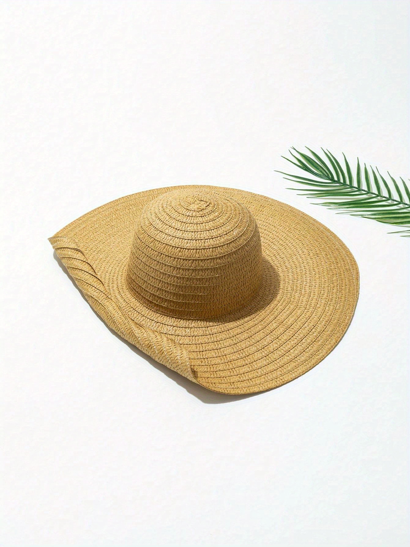 Stay Protected In : Large Brim Straw Hat Women - Temu Canada