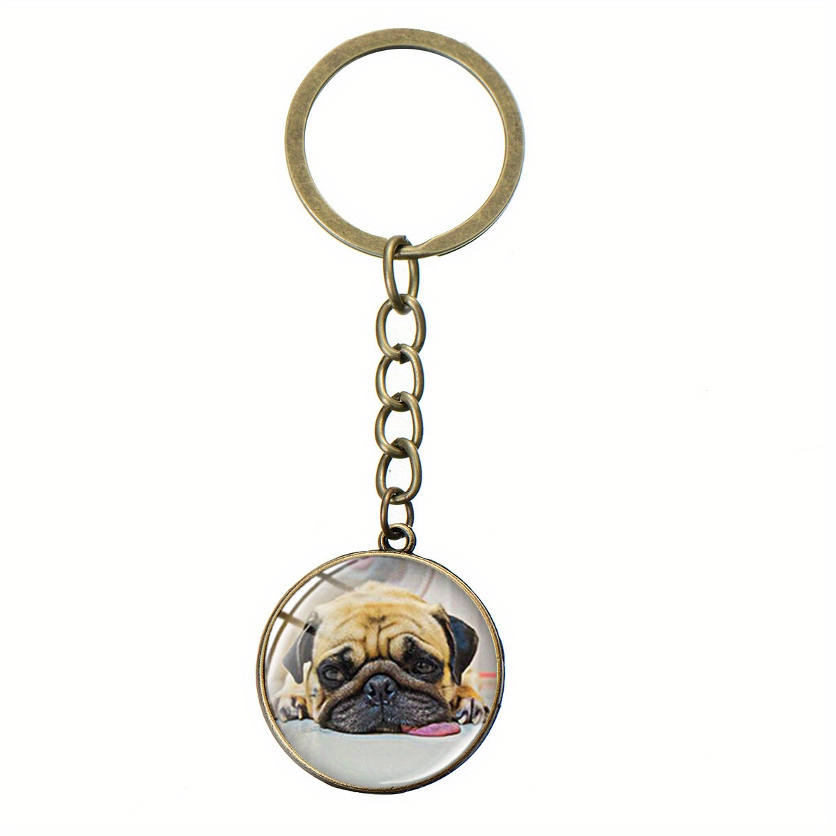 Cute Puppy Keychain Car Key Holder Bag Charm Pendant For Backpack ...