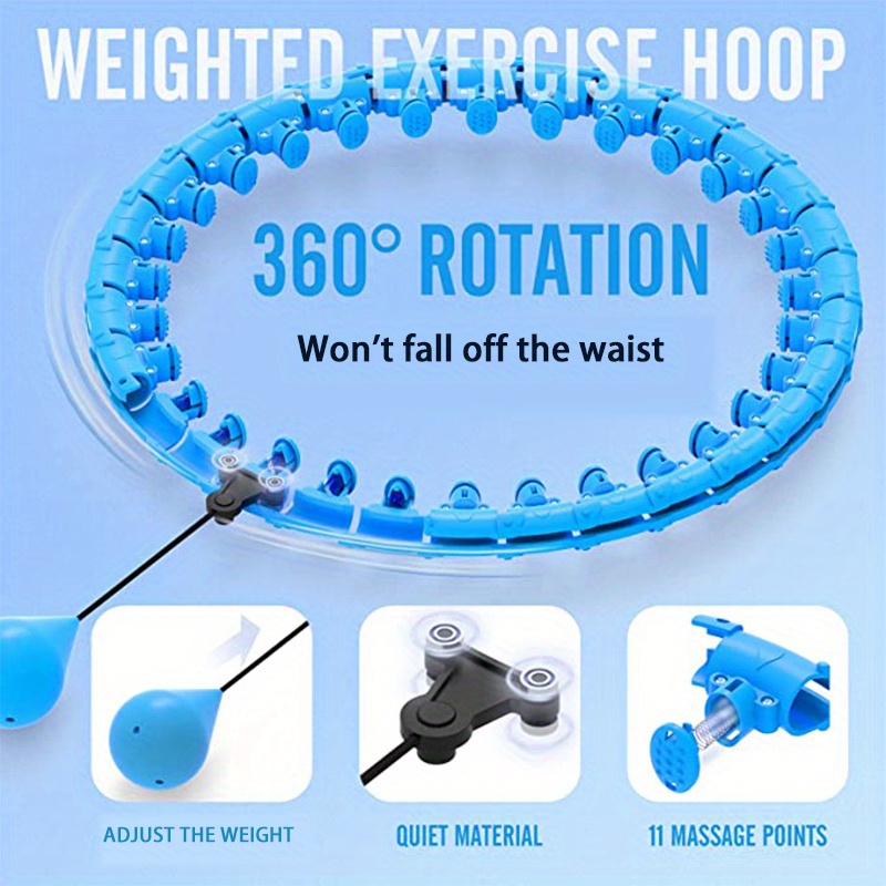 Exercise Hoop 24 Detachable Knots Resizable Hoop - Temu