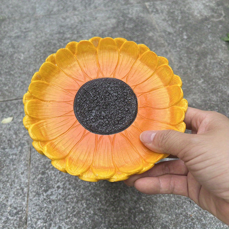 Resin Flower Frog Bird Feeder Add A Touch - Temu New Zealand