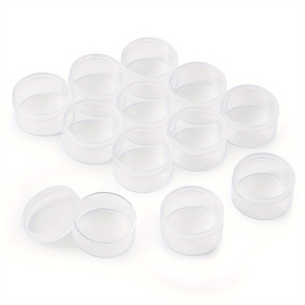 Transparent Plastic Container Accessory Storage Boxes Round - Temu ...