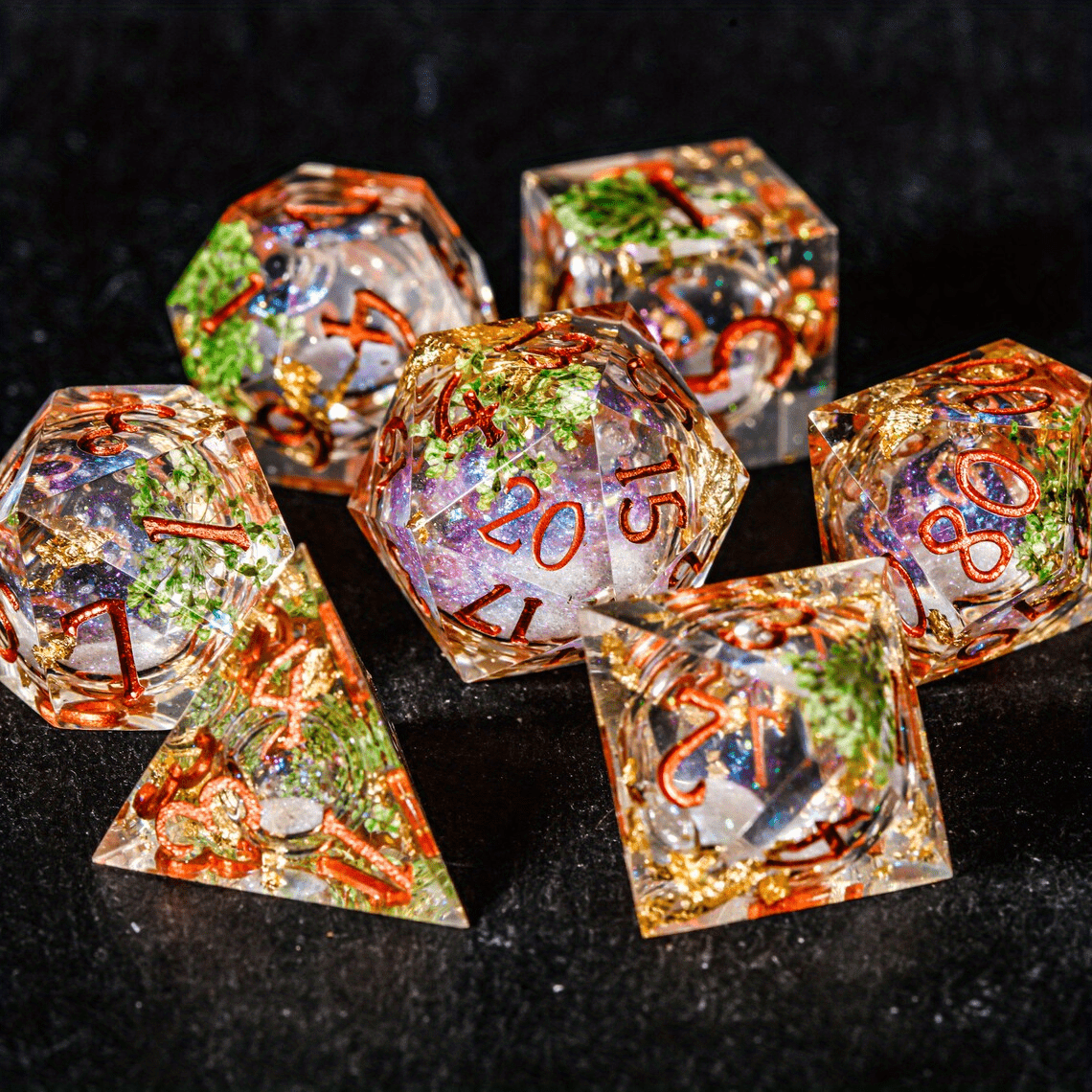 Quicksand Liquid Core Polyhedral Dice Set D20 D6 Sharp Edge - Temu New ...