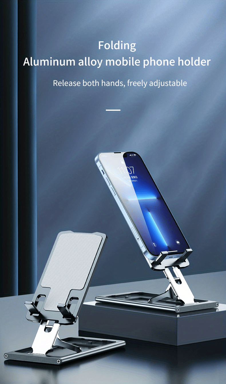 Folding Desktop Stand Phone Bracket Metal Foldable Holder - Temu New ...