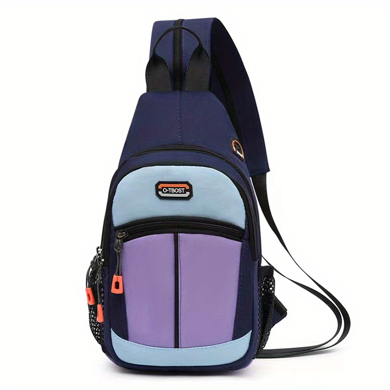 farbblock sling rucksack trendige outdoor reise brusttasche - Temu Germany