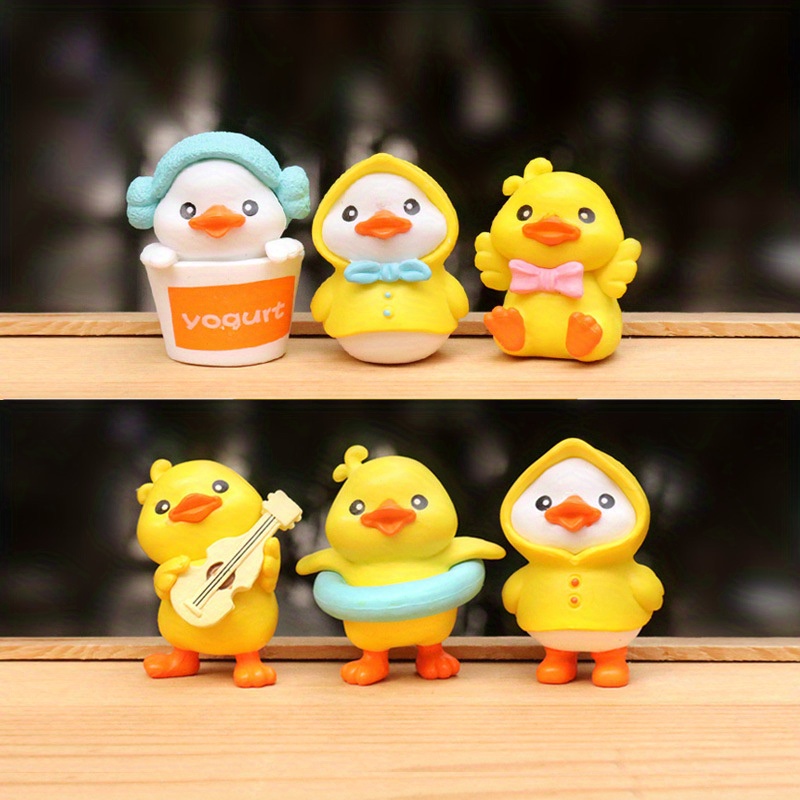 Cute Little Yellow Duck Hand made Models Cartoon Duck Doll - Temu Australia