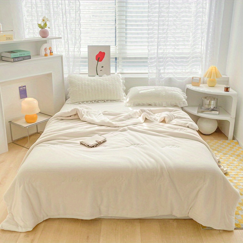 Summer Quilt Solid Color Waffle Cool Feeling Bedding Quilt - Temu Denmark