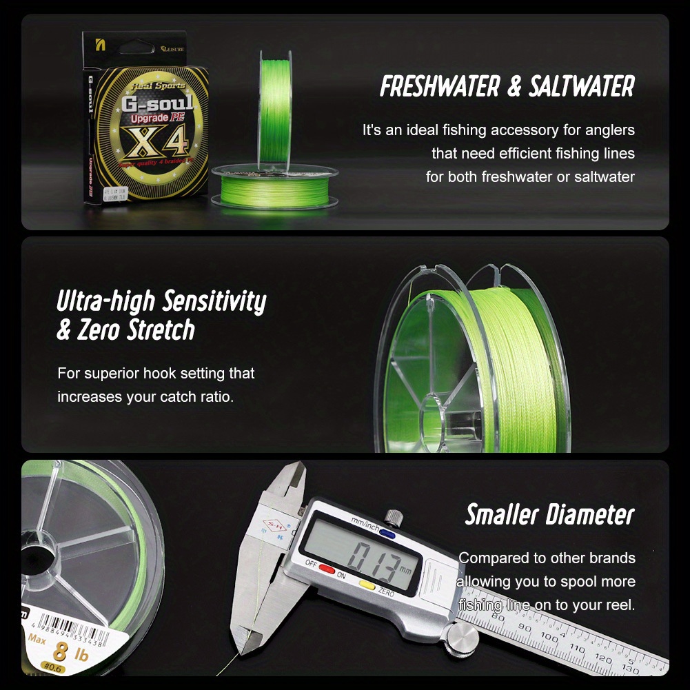 Strong 4 strand Braided Pe Fishing Line /109yds - Temu New Zealand