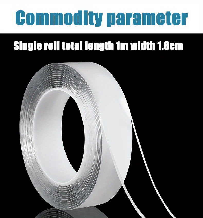 waterproof nano transparent tape double sided transparent - Temu