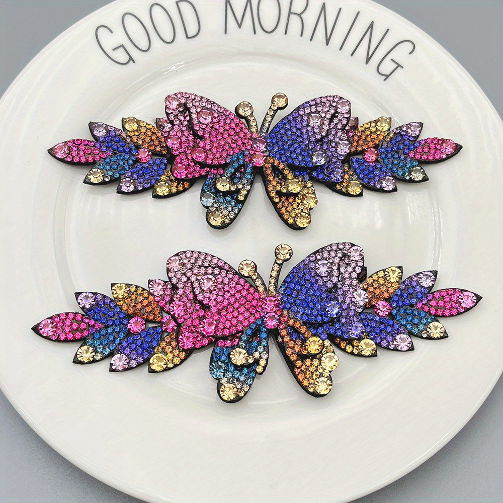 Rhinestone Decorative Decals Butterfly - Temu Canada