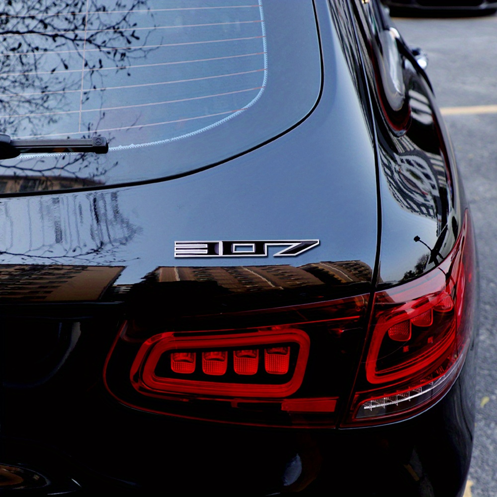 3d Metal 307 Logo Emblem Car Number Sticker Accessories - Temu Ireland