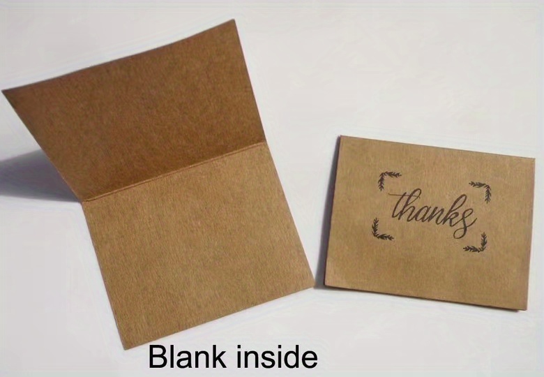 6 Retro Kraft Paper Greeting Cards Envelopes Sealing - Temu