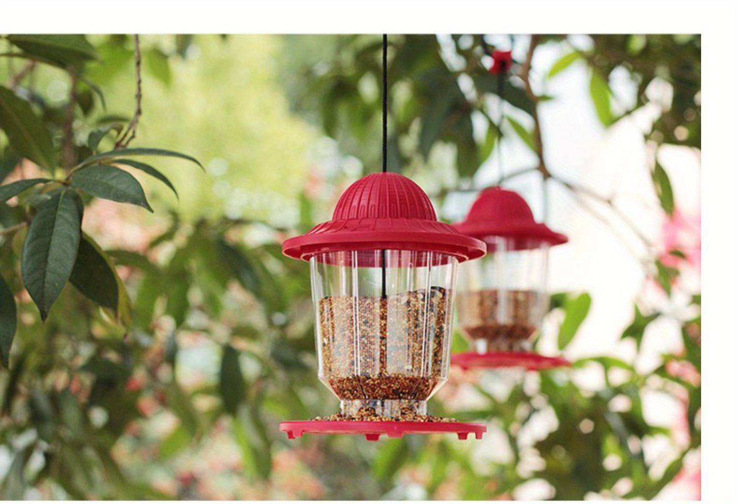 plastic bird feeders outdoors circular perch wide mouth easy - Temu ...
