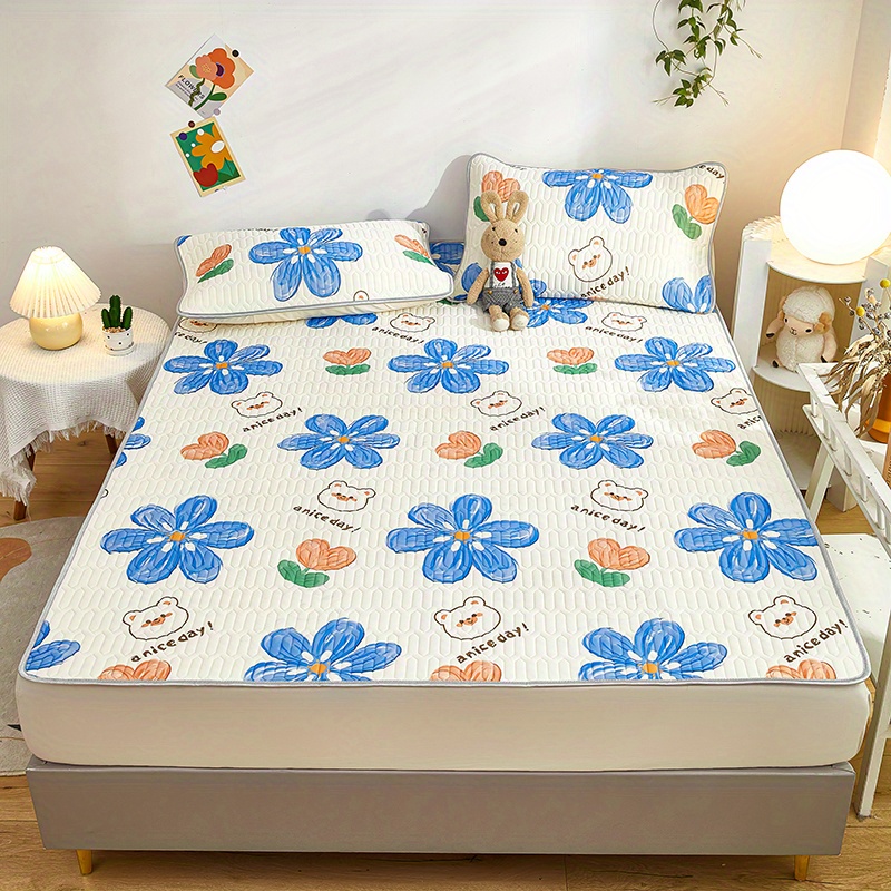 Latex Mattress Set Bedroom Summer Cool Feeling Latex Bed Mat - Temu ...