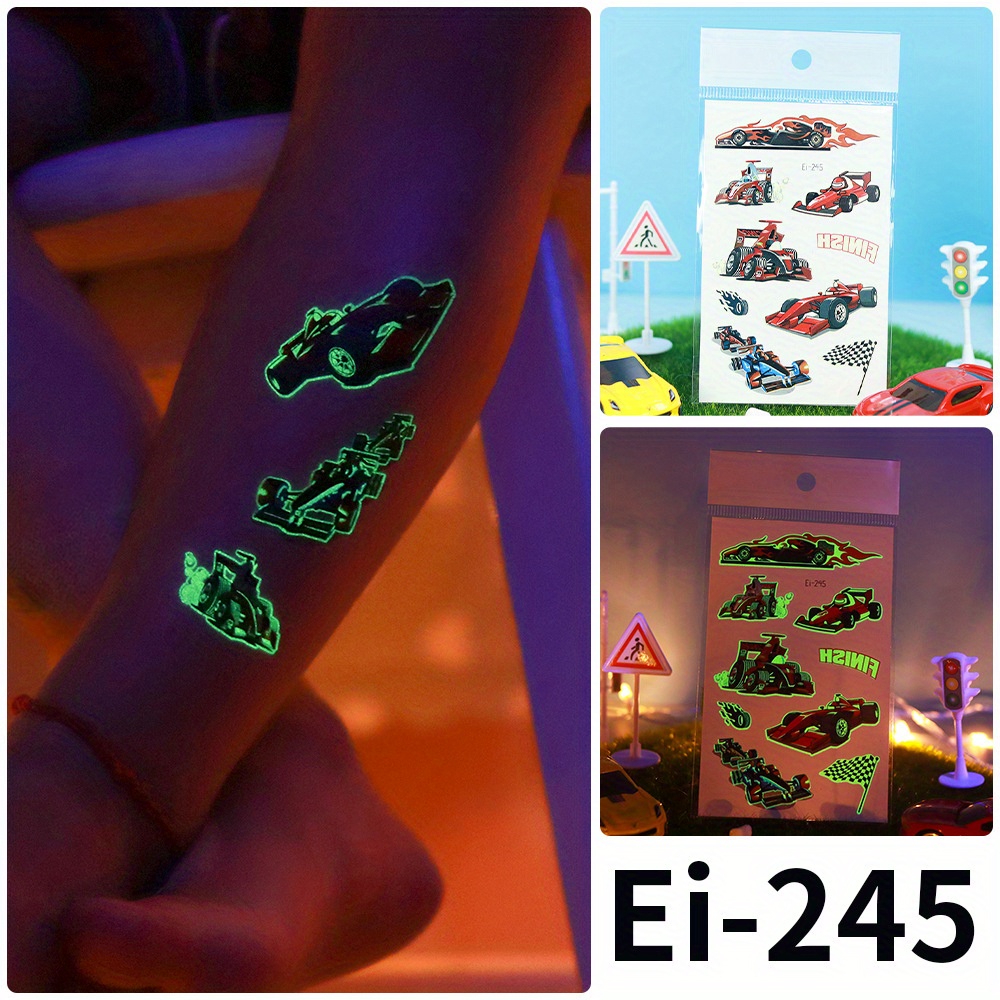 Luminous Waterproof Racing Motorcycle Tattoo Sticker Perfect - Temu ...