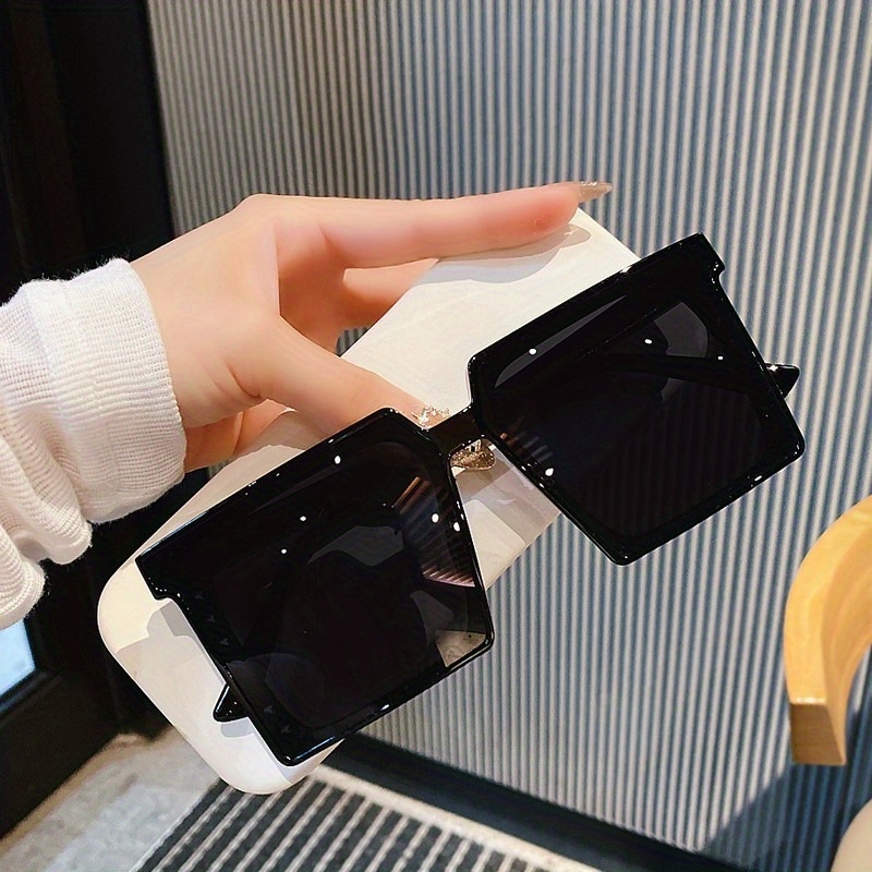 Large Polarized Fashion Sunglasses For Women Men Casual Square Glasses ...
