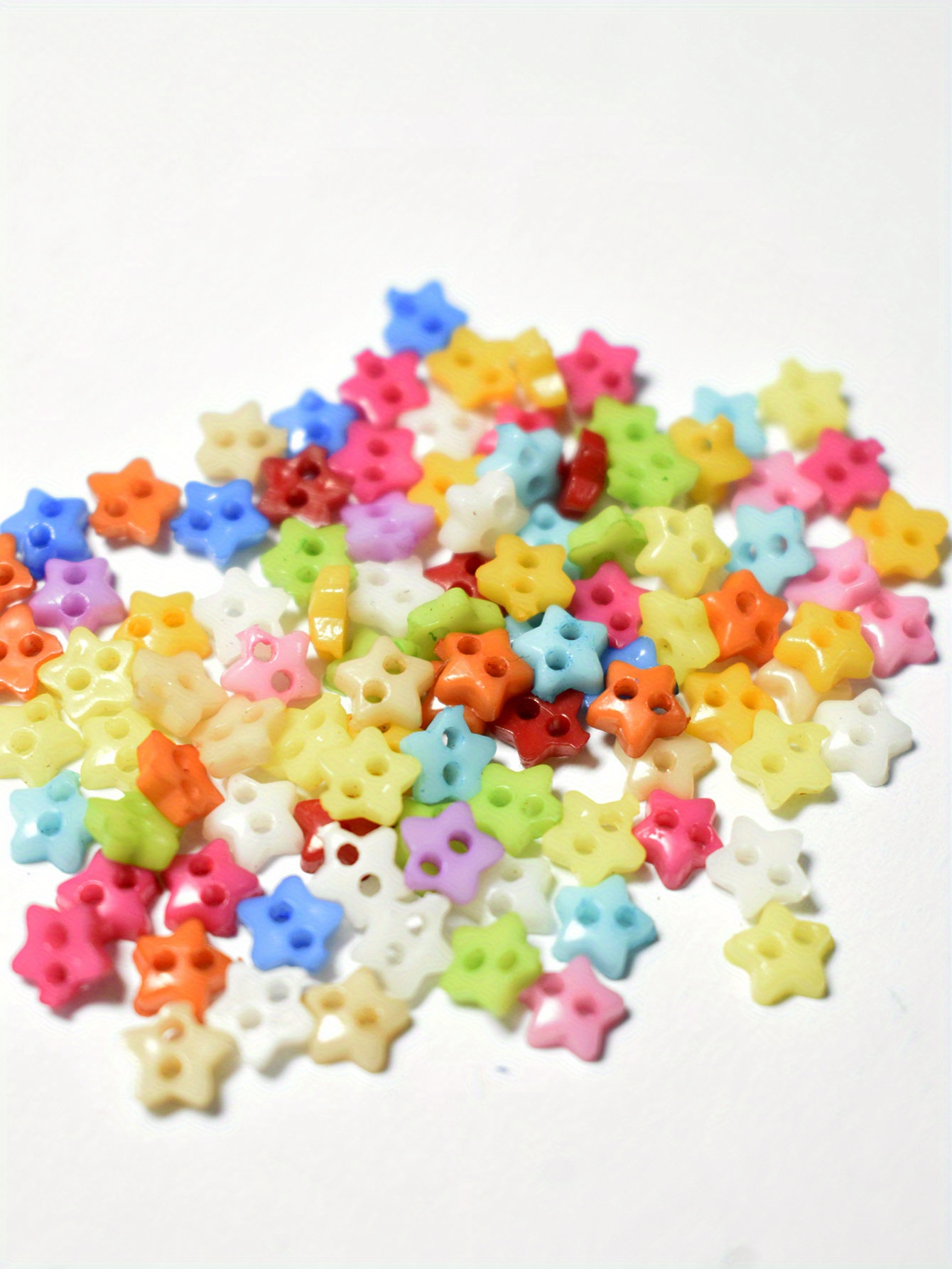 100pcs pack colorful mixed small buttons plastic sewing buttons for ...