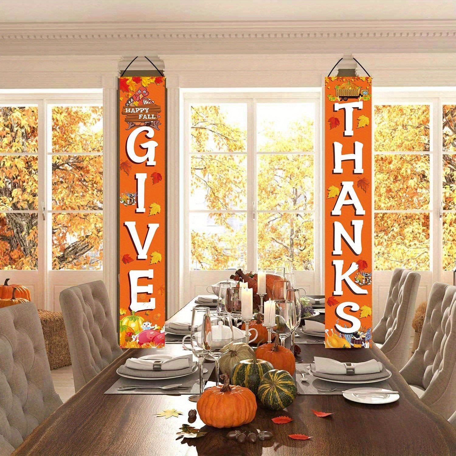 Autumn Harvest Hanging Banner Porch Signs Pumpkin Maple Leaf - Temu Denmark