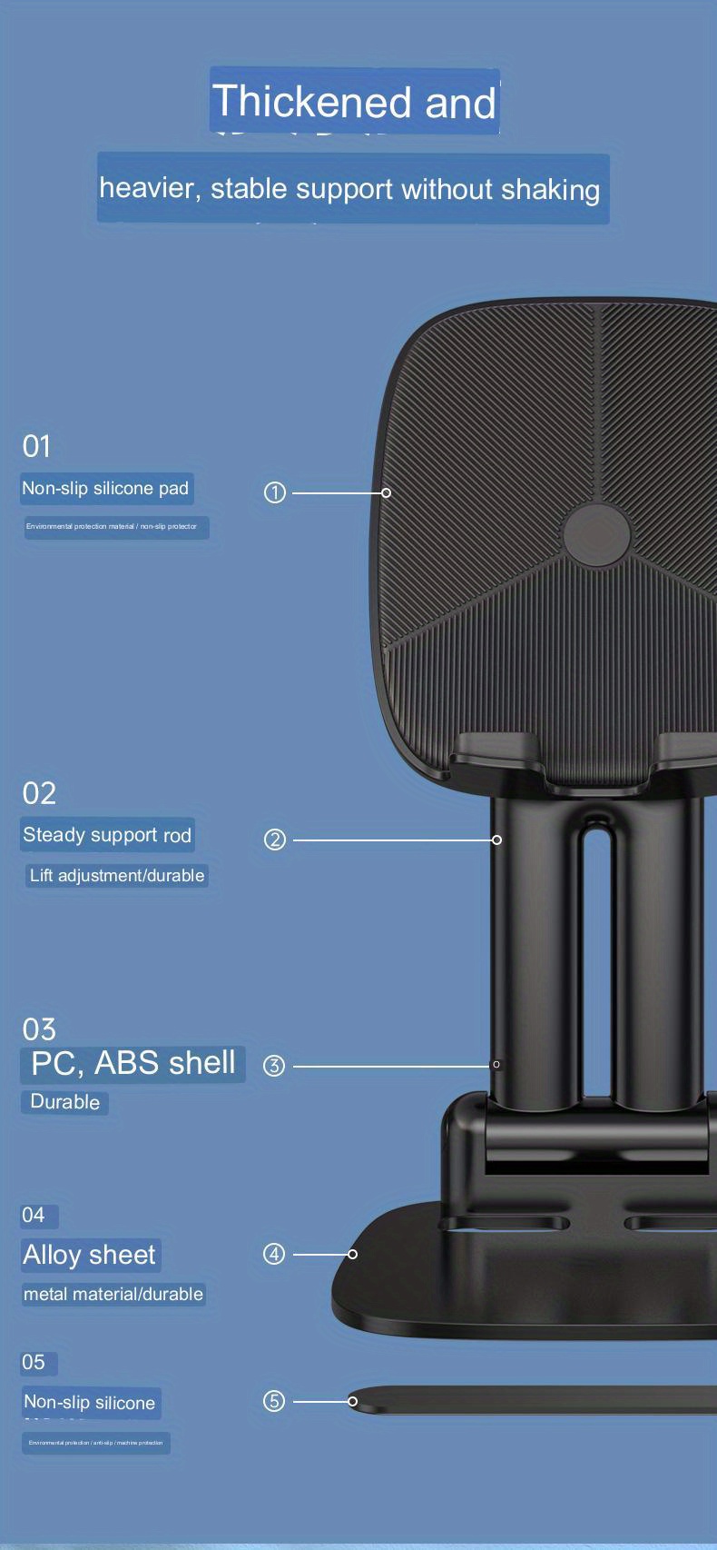 Mobile Phone Tablet Holder Desktop Live Broadcast Stand - Temu Australia