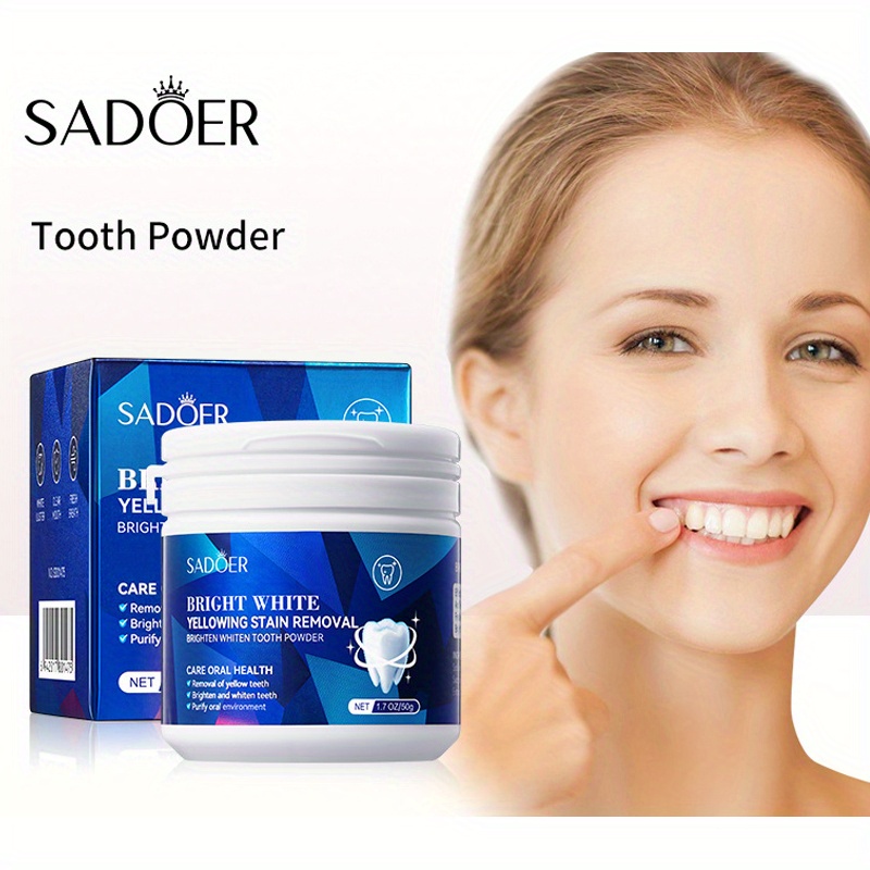 Bright White Tooth Powder Washing Whitening Teeth Oral - Temu