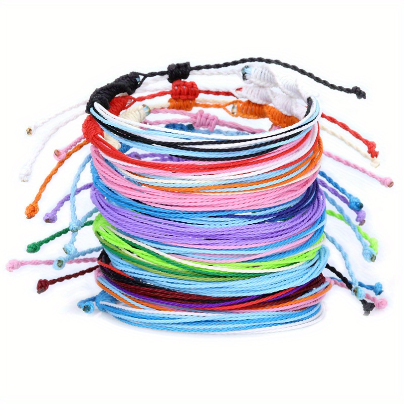 multicolor waterproof wax thread twist rope handmade - Temu Netherlands