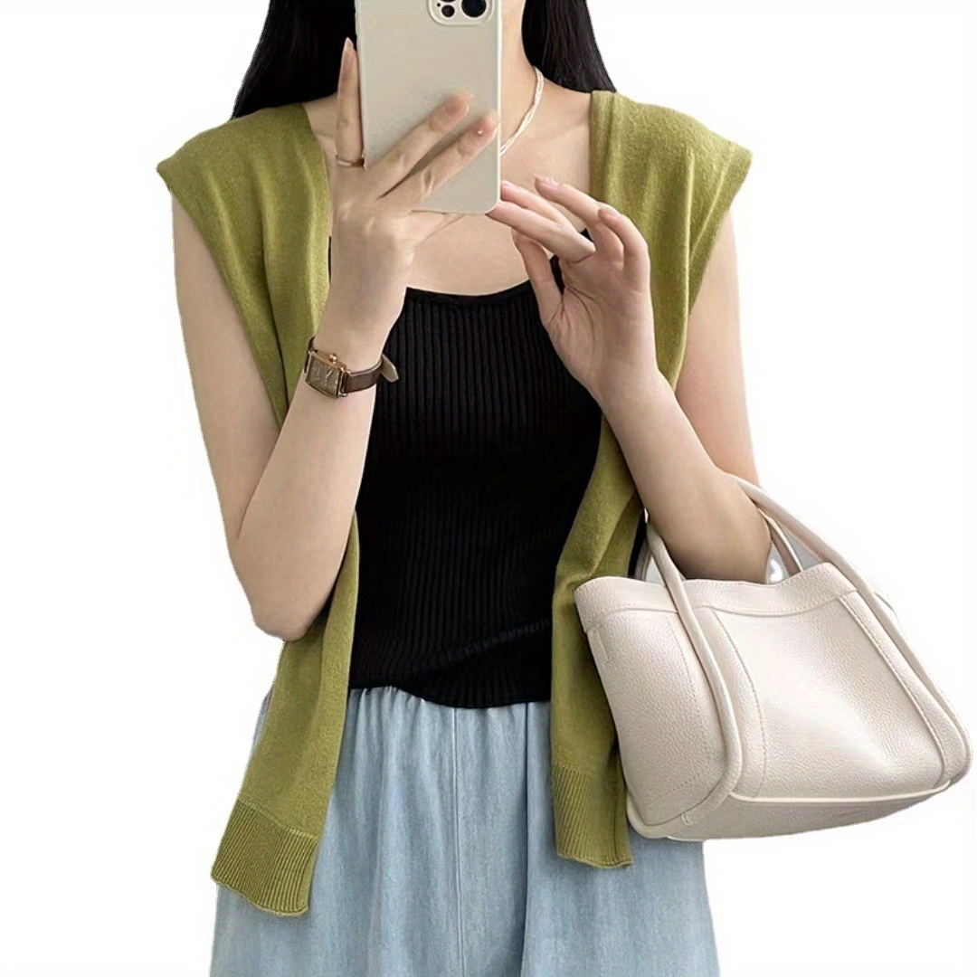 candy color knitted shawl elegant casual windproof - Temu United Arab ...