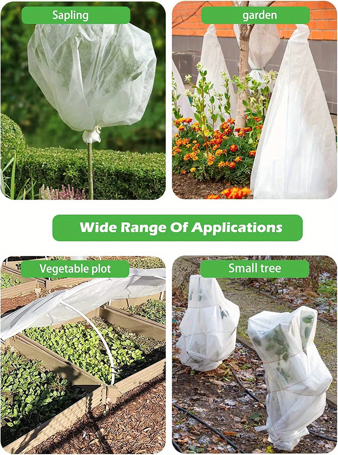 Reusable Garden Frost Protection Cover Keep Birds Insects ! - Temu