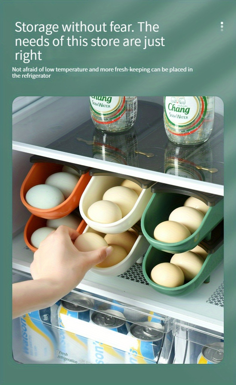 Egg Storage Box Organizer Bin Organizer Egg - Temu Australia