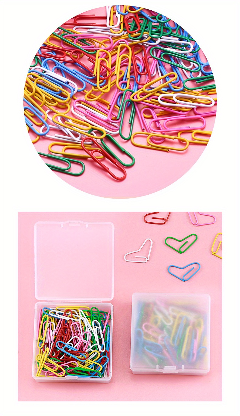 Colorful Paper Clips Office Supplies Bookmarks Student - Temu Australia