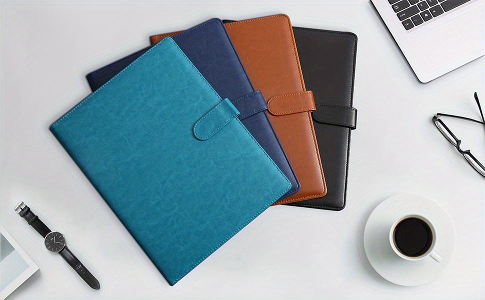 Organize Business Stylish A4 Faux Leather Folder Notebook! - Temu South ...