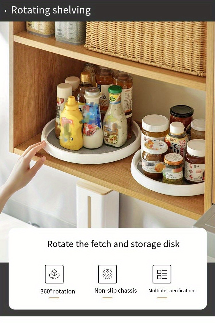 Non skid Turntable Organizers Spinning Rack Cabinet Pantry - Temu Ireland