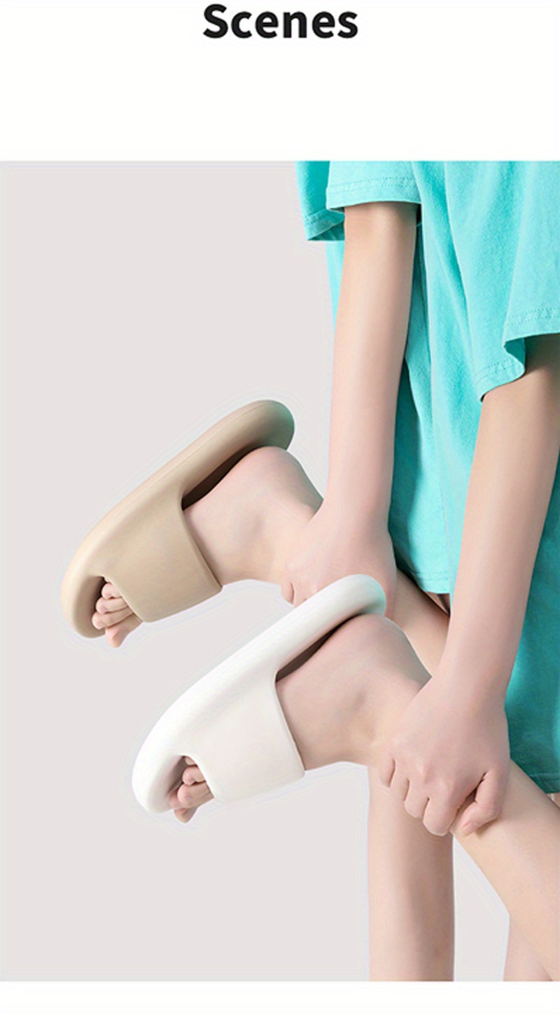 Women's Indoor Pillow Slides Solid Color Super Soft Quick - Temu Australia