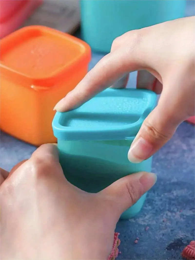 1個、高温耐性電子レンジ冷凍庫、食品グレードの気密瓶、小型収納ボックス、蓋付きミニ食品収納ボックス Tools And Home