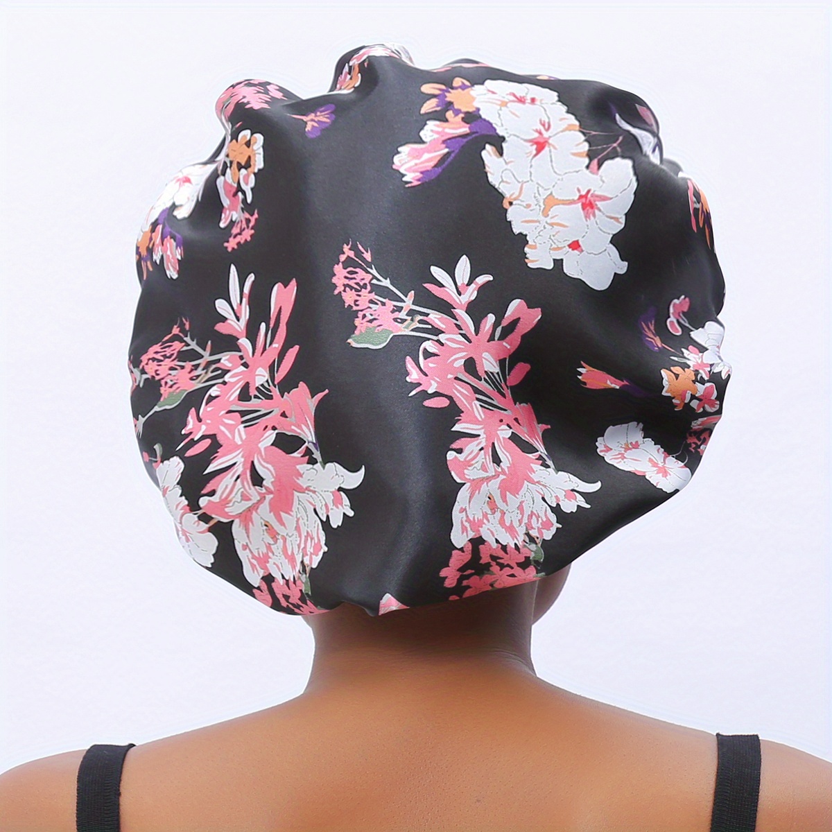 Boho Print Elastic Satin Bonnet Wide Headband Stretch Hair - Temu Norway