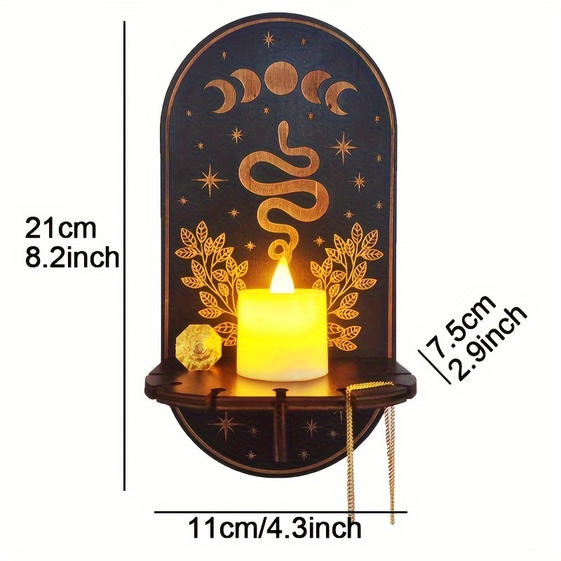1pc Wooden Wall Stand Craft Ornament Wooden Wall Stand Decoration Wall ...