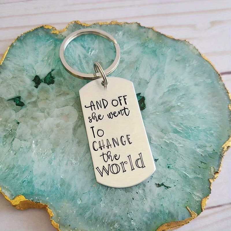 Went Change World Custom Graduation Gifts Gift Keychain - Temu United ...