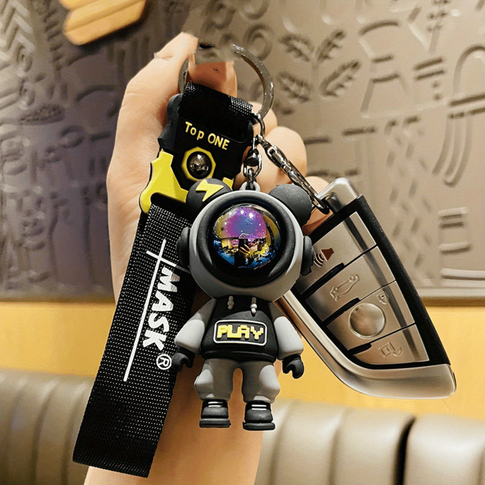 Cartoon Lightning Bear Key Chain Exquisite Key Chain Bag Small Pendant ...