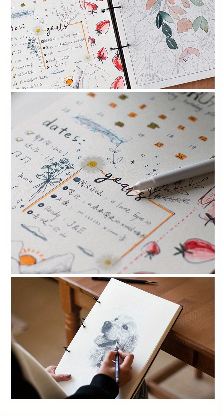 a4 streamer series hard shell sketch paper professional sketchbook ...