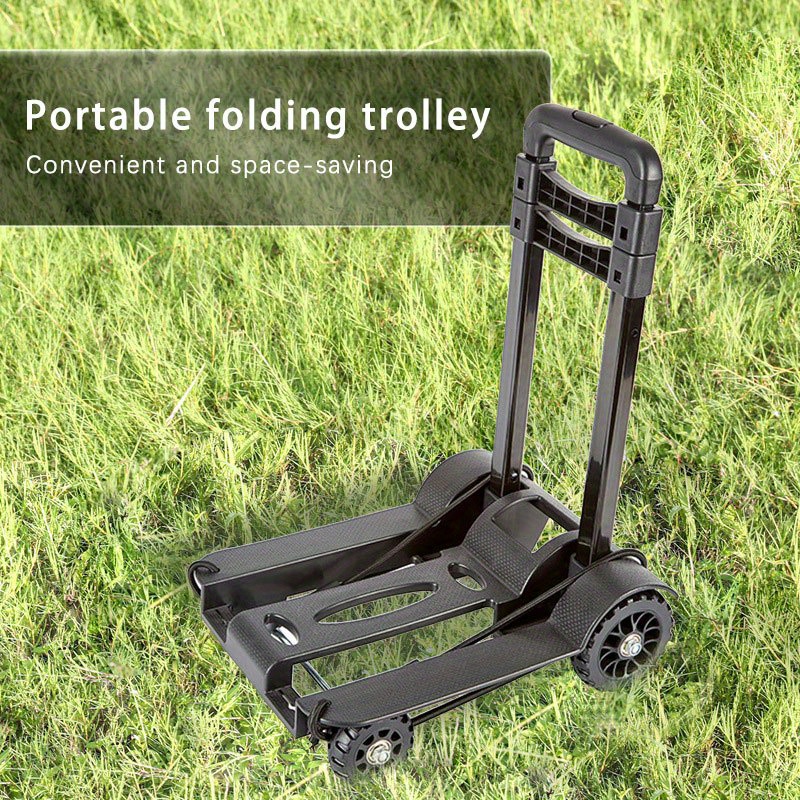 Mini Hand Drawn Trailer Family Flat Ground Trolley Portable Folding ...